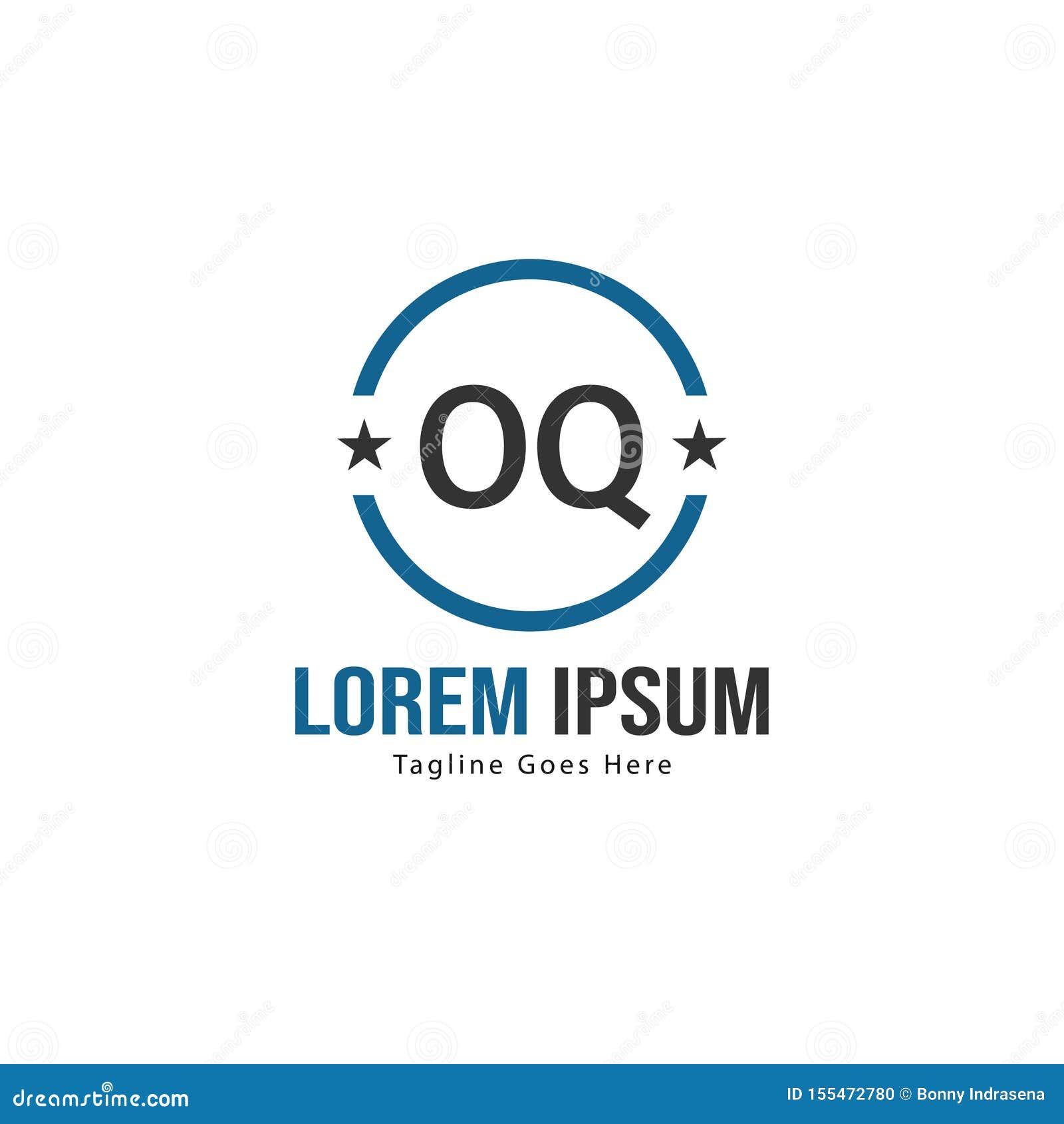 Initial OQ Logo Template with Modern Frame. Minimalist OQ Letter Logo ...