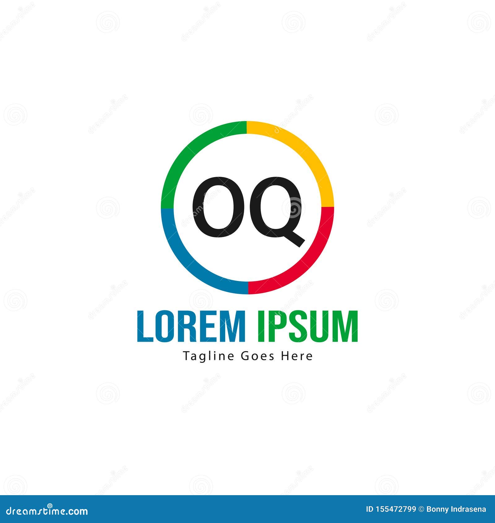 Initial OQ Logo Template with Modern Frame. Minimalist OQ Letter Logo ...