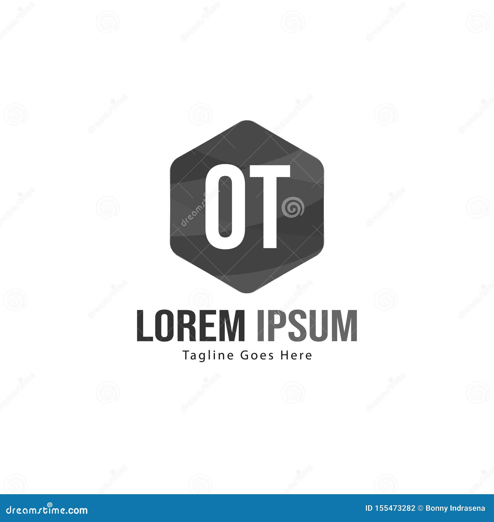 Initial OT Logo Template with Modern Frame. Minimalist OT Letter Logo ...