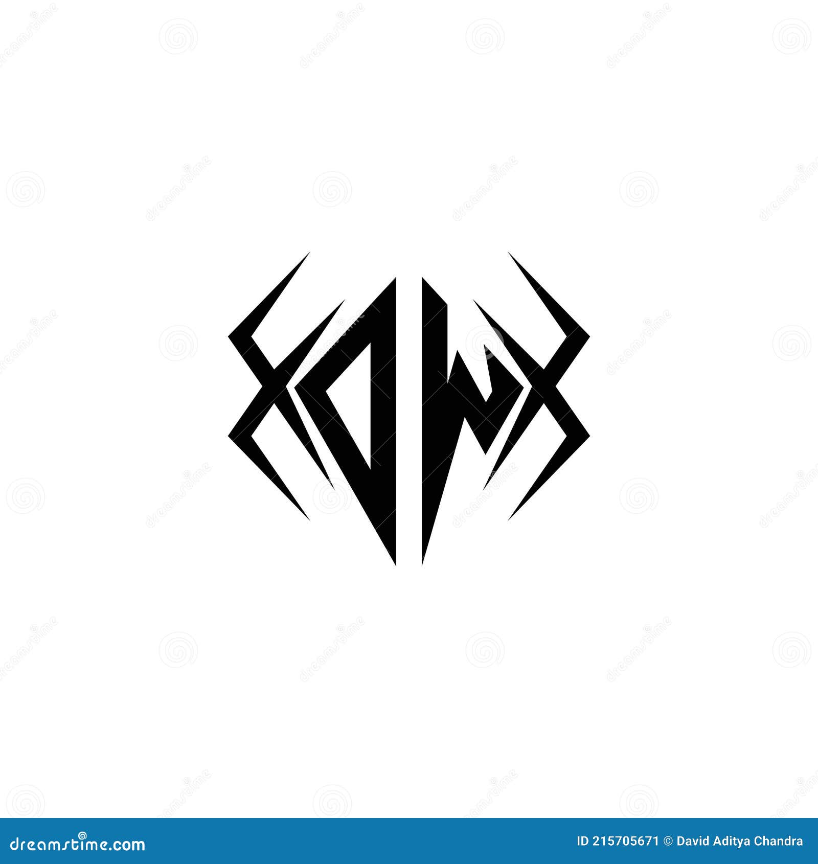 Initial OW Logo Design with Cool Style, Logo Business Branding Stock ...