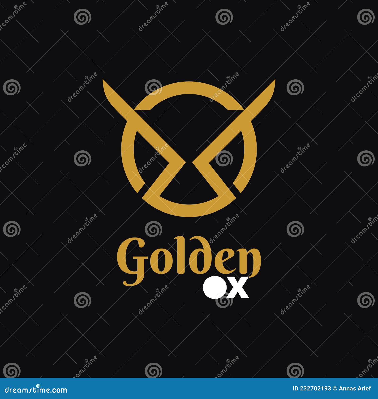 Abstract Initial OX Logo Circle Monogram Vector, Illustration Graphic ...