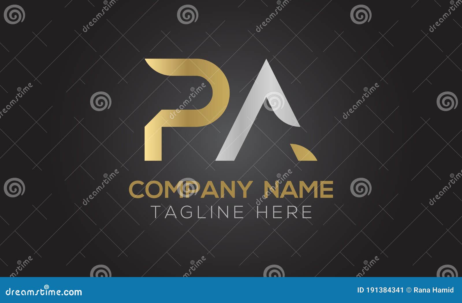 Initial PA Letter Logo with Creative Modern Business Typography Vector ...