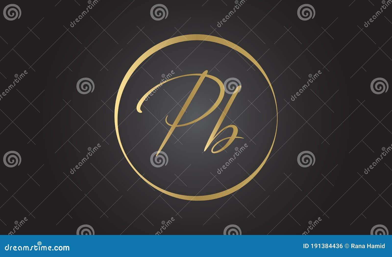 Initial PB Letter Logo with Creative Modern Business Typography Vector ...