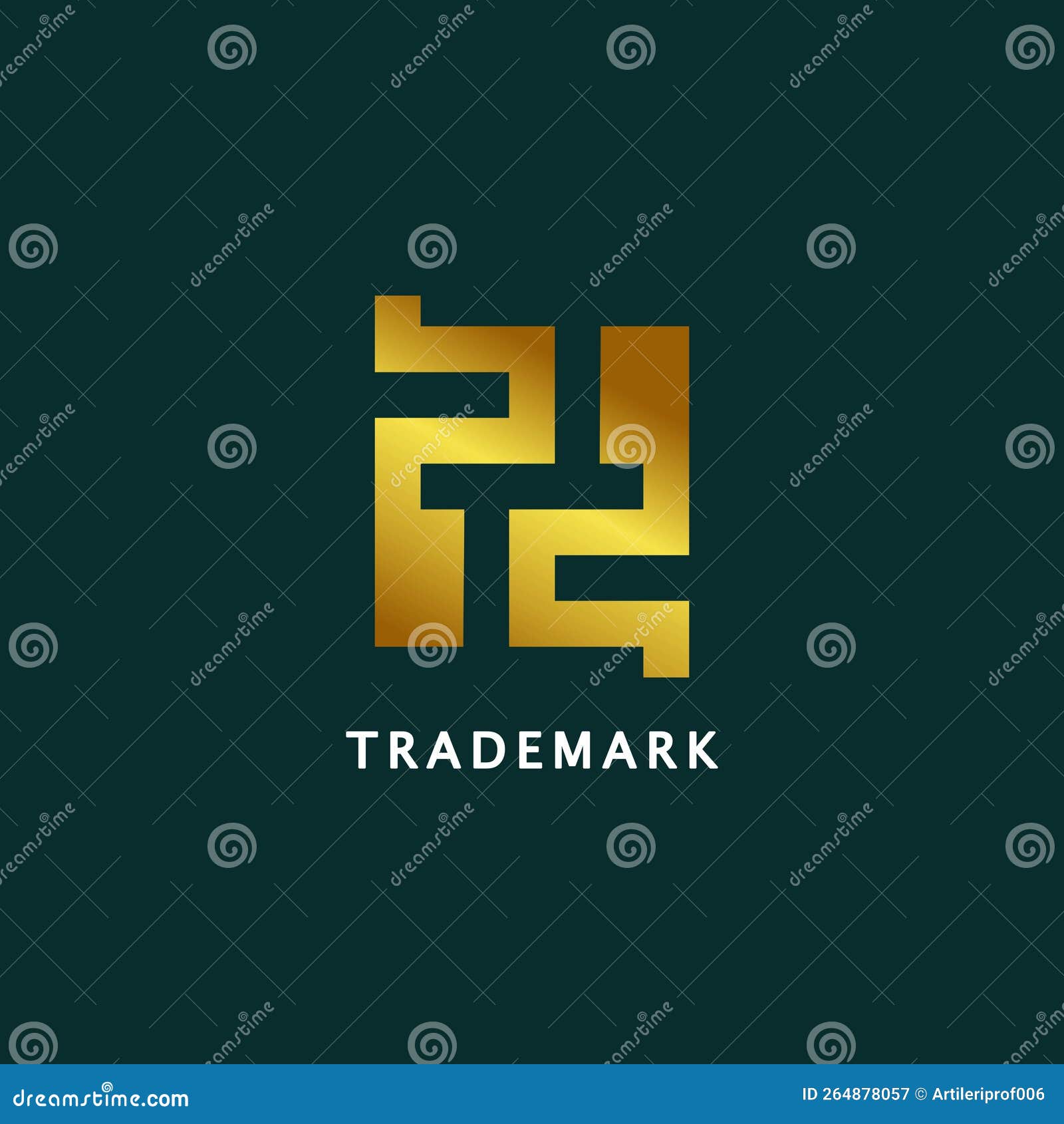 Initial PD DP Gold Golden Abstract Logos Stock Vector - Illustration of ...