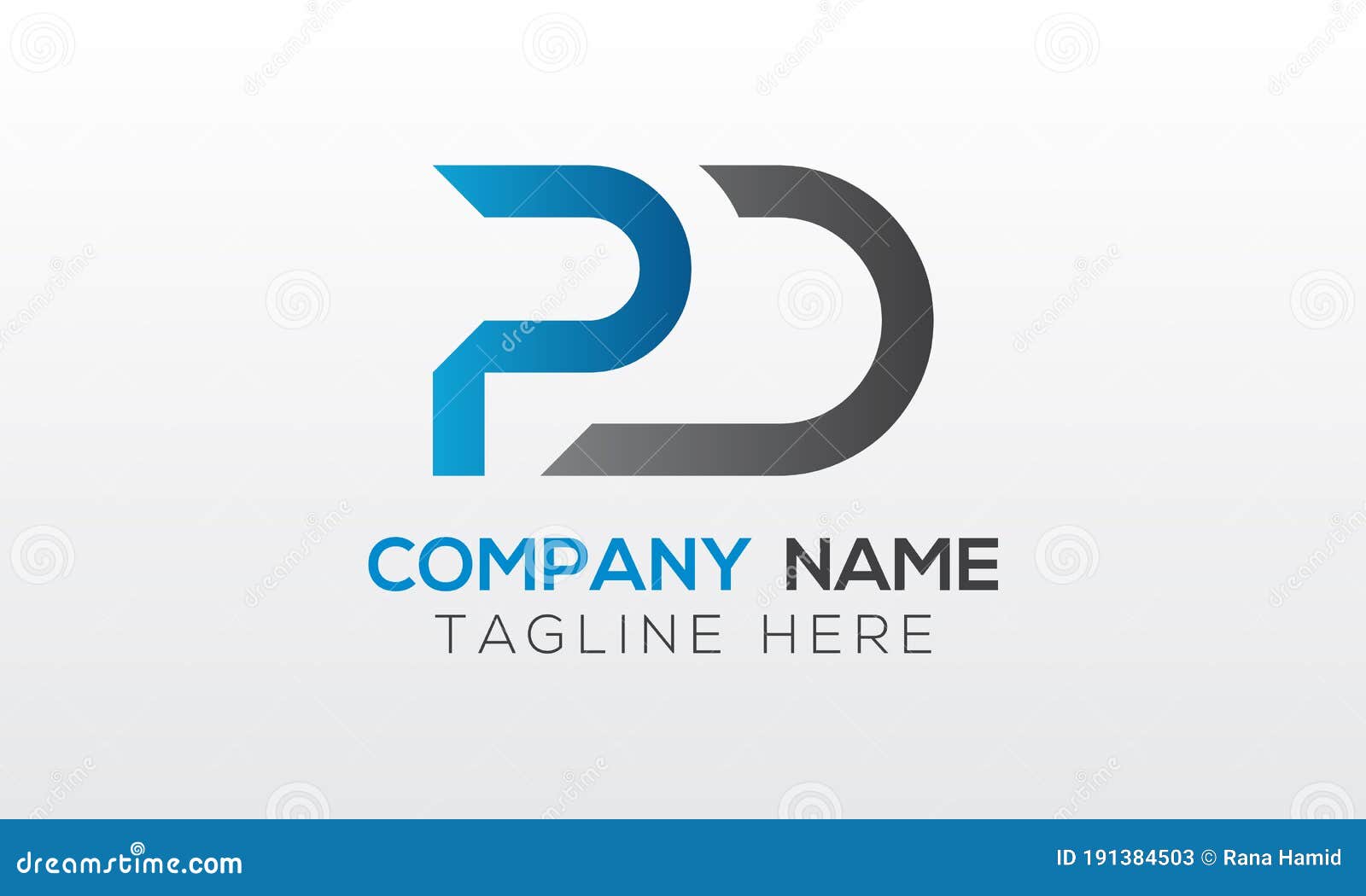 Initial PD Letter Logo with Creative Modern Business Typography Vector ...