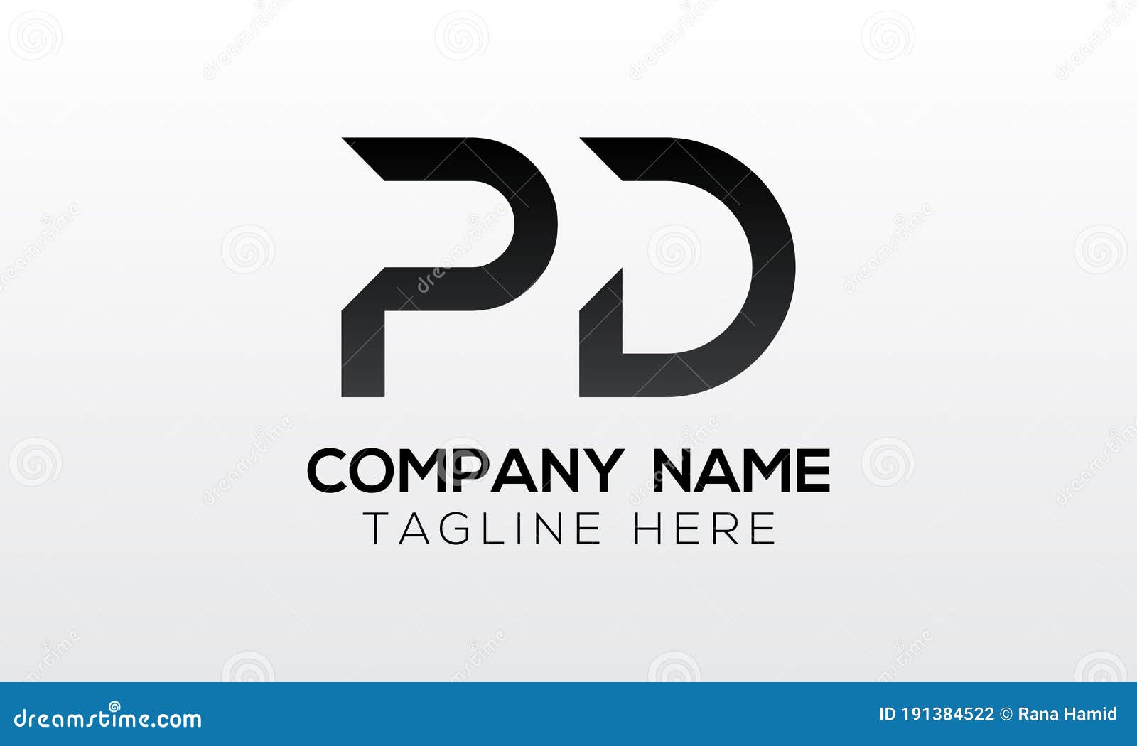 Initial PD Letter Logo with Creative Modern Business Typography Vector ...