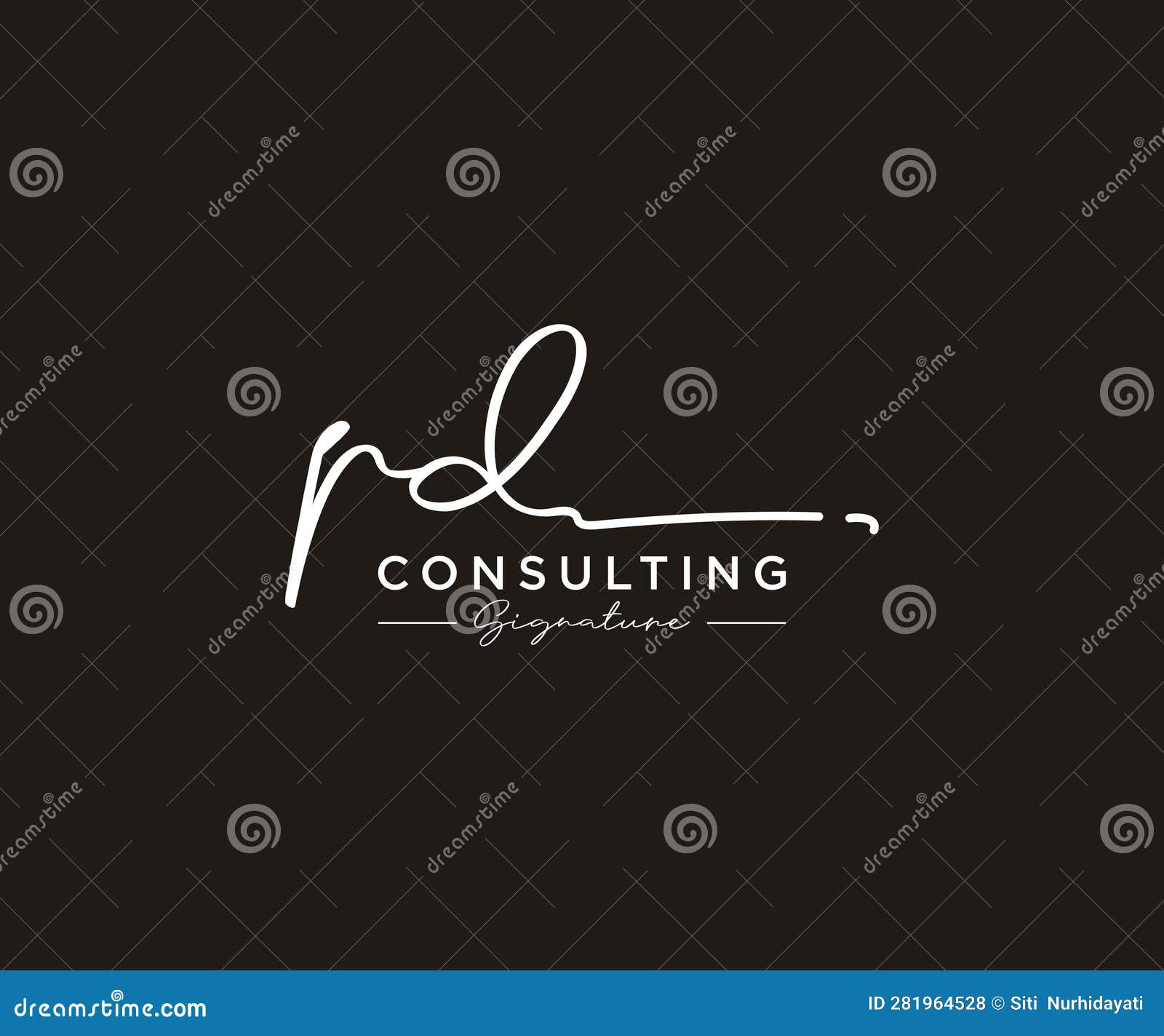 Initial PD Signature Logo Collection Template Vector. Hand Drawn ...