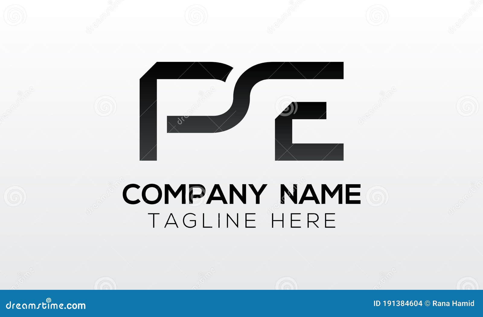 Initial PE Letter Logo with Creative Modern Business Typography Vector ...