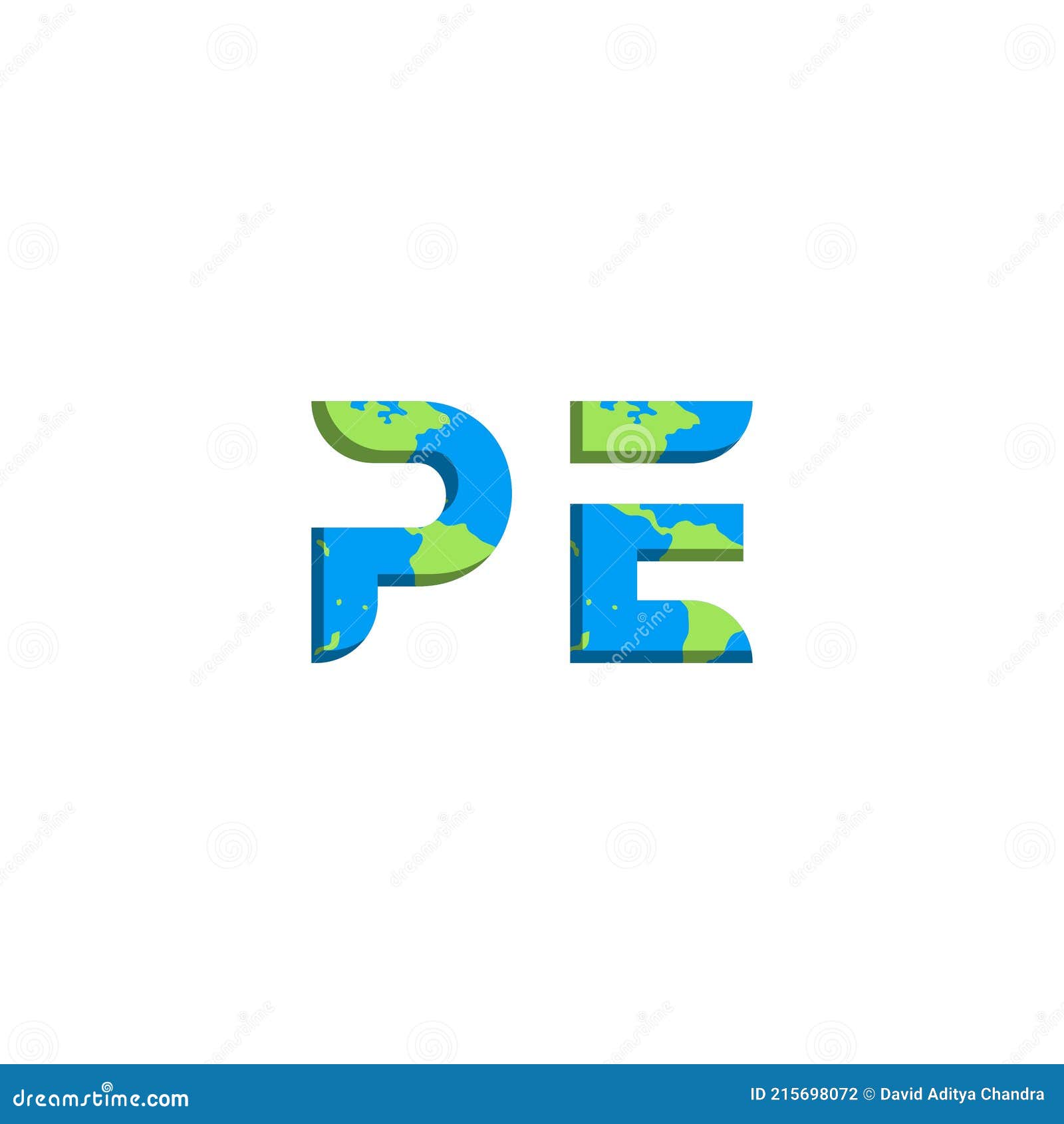 Initial PE Logo Design with World Map Style, Logo Business Branding ...