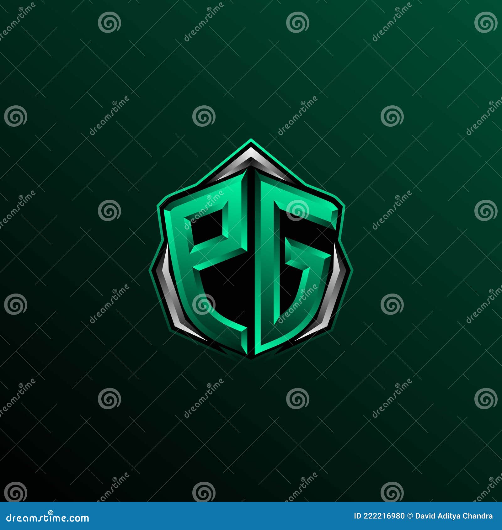 Initial PG Logo Design, Initial PG Logo Design with Shield Style, Logo ...