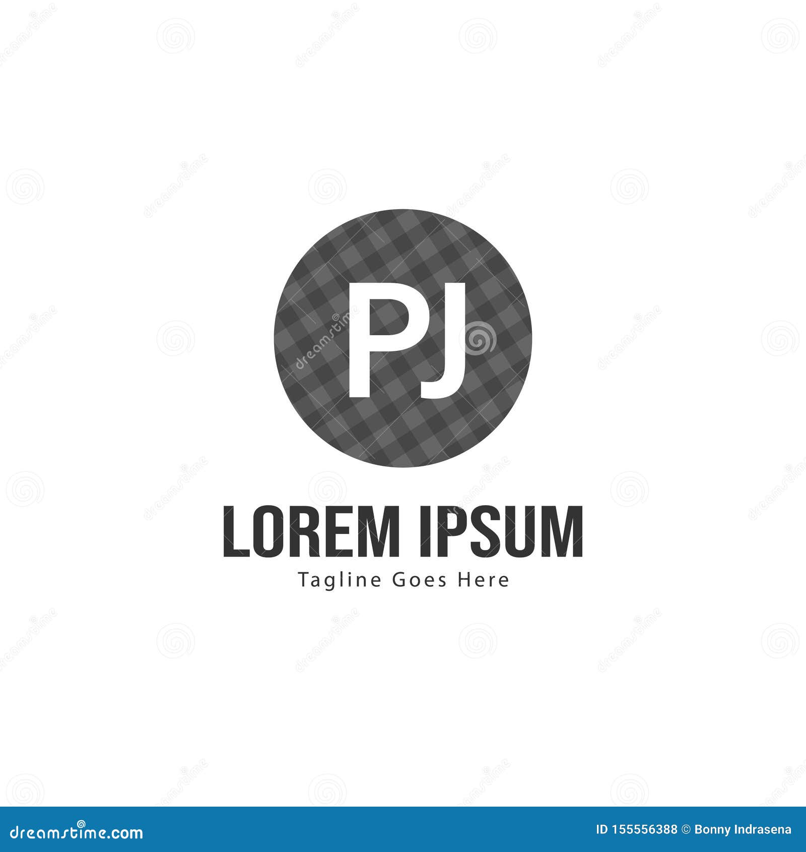Initial PJ Logo Template with Modern Frame. Minimalist PJ Letter Logo ...