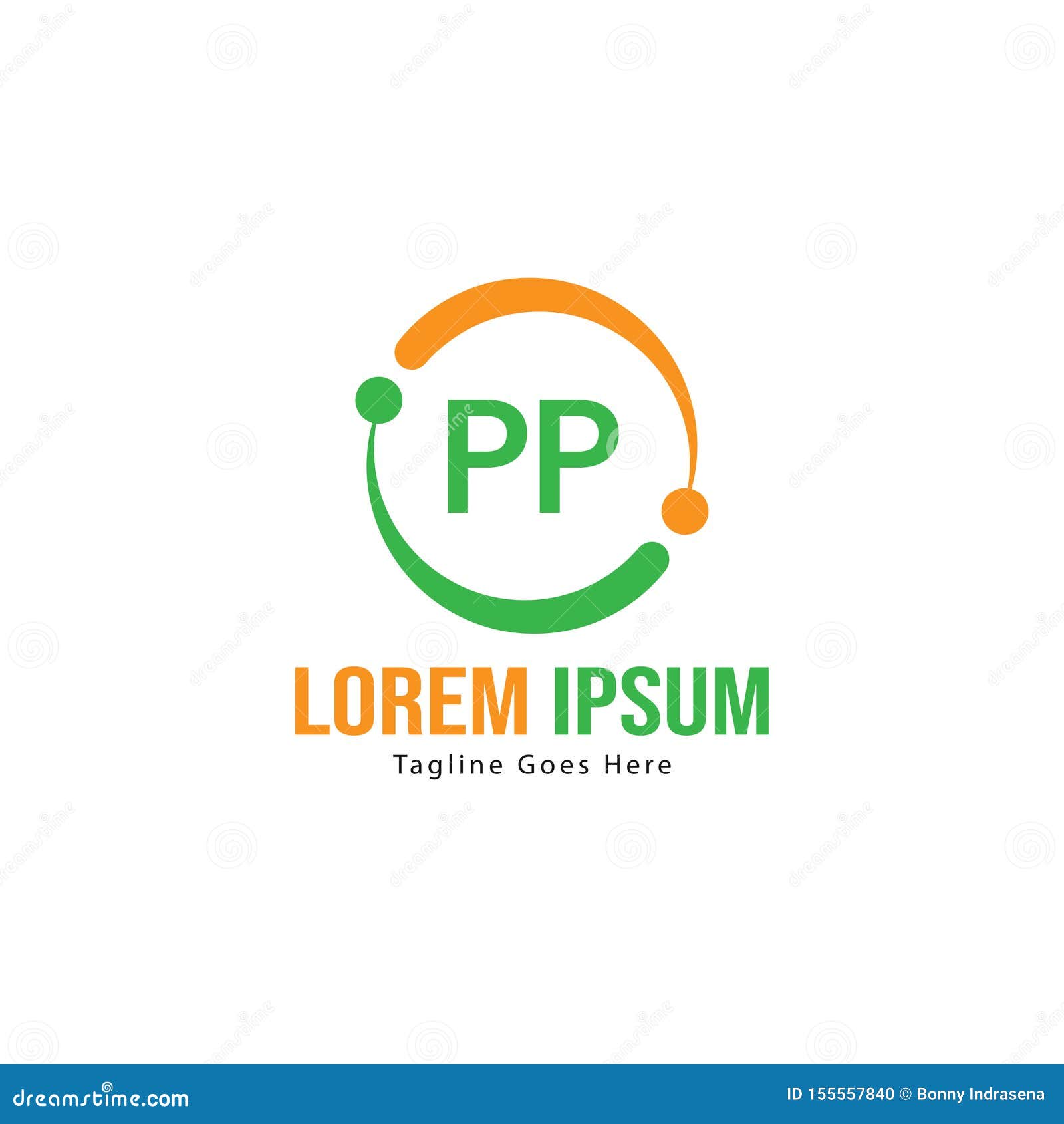 Initial PP Logo Template with Modern Frame. Minimalist PP Letter Logo ...