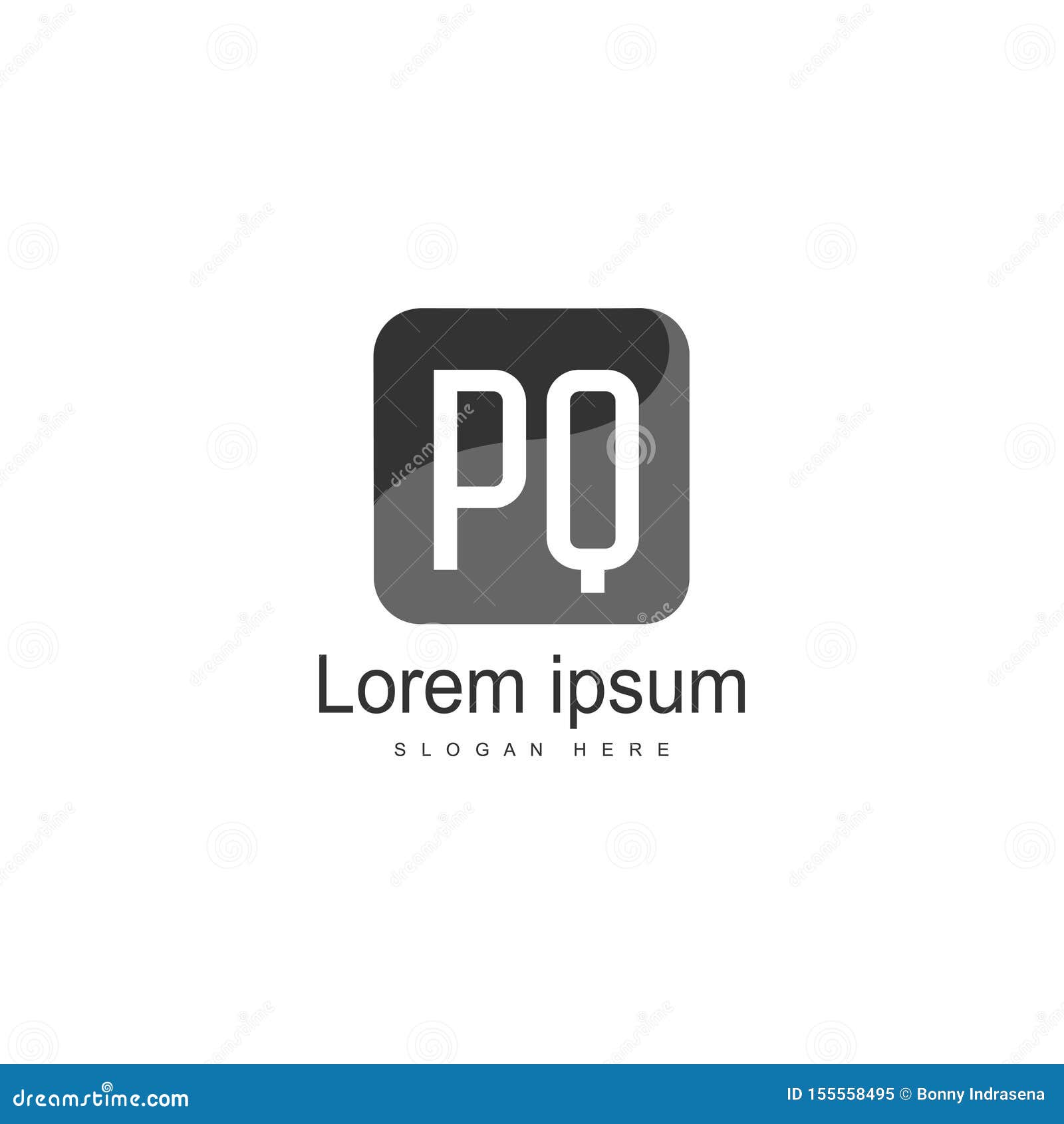 Initial PQ Logo Template with Modern Frame. Minimalist PQ Letter Logo ...