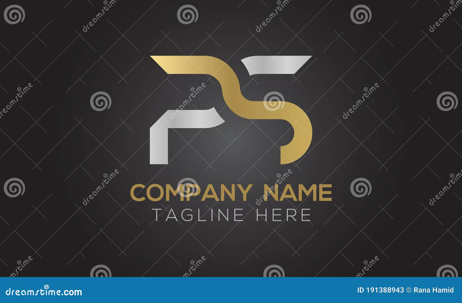 Initial PS Letter Logo with Creative Modern Business Typography Vector ...