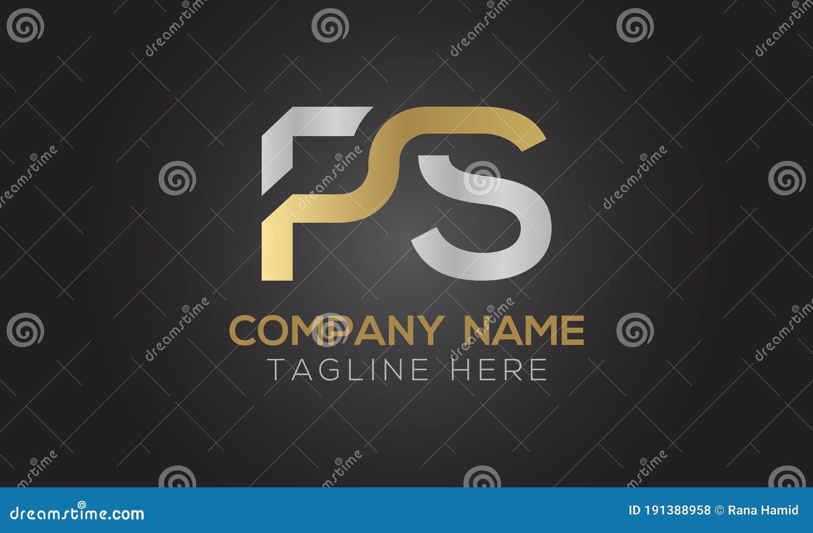 Initial PS Letter Logo with Creative Modern Business Typography Vector ...