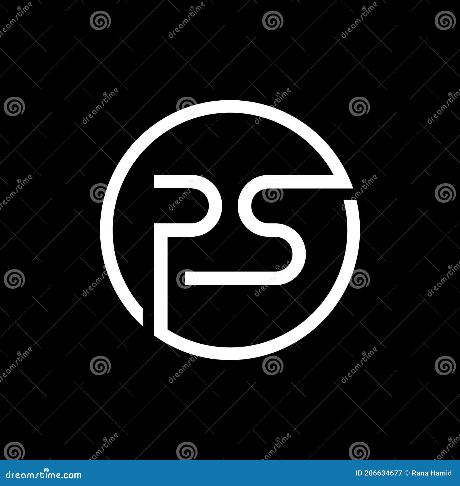 Initial PS Letter Logo Creative Typography Vector Template. Creative ...