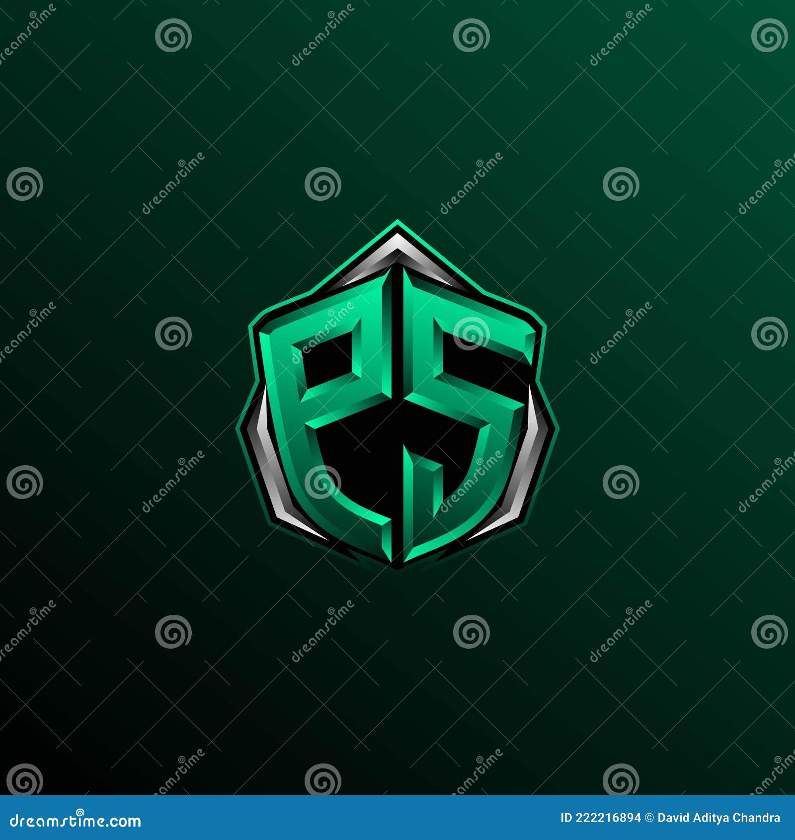 Initial PS Logo Design, Initial PS Logo Design with Circle Style, Logo ...