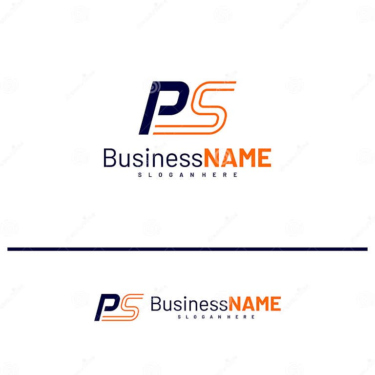 Initial PS Logo Design Vector Illustration, Creative Letter PS Logo ...