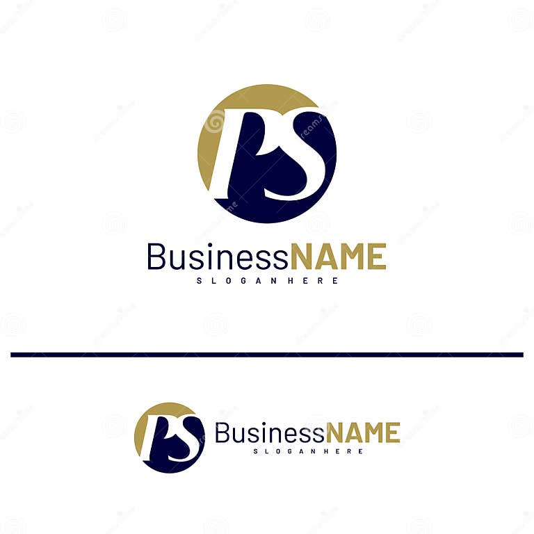 Initial PS Logo Design Vector Illustration, Creative Letter PS Logo ...