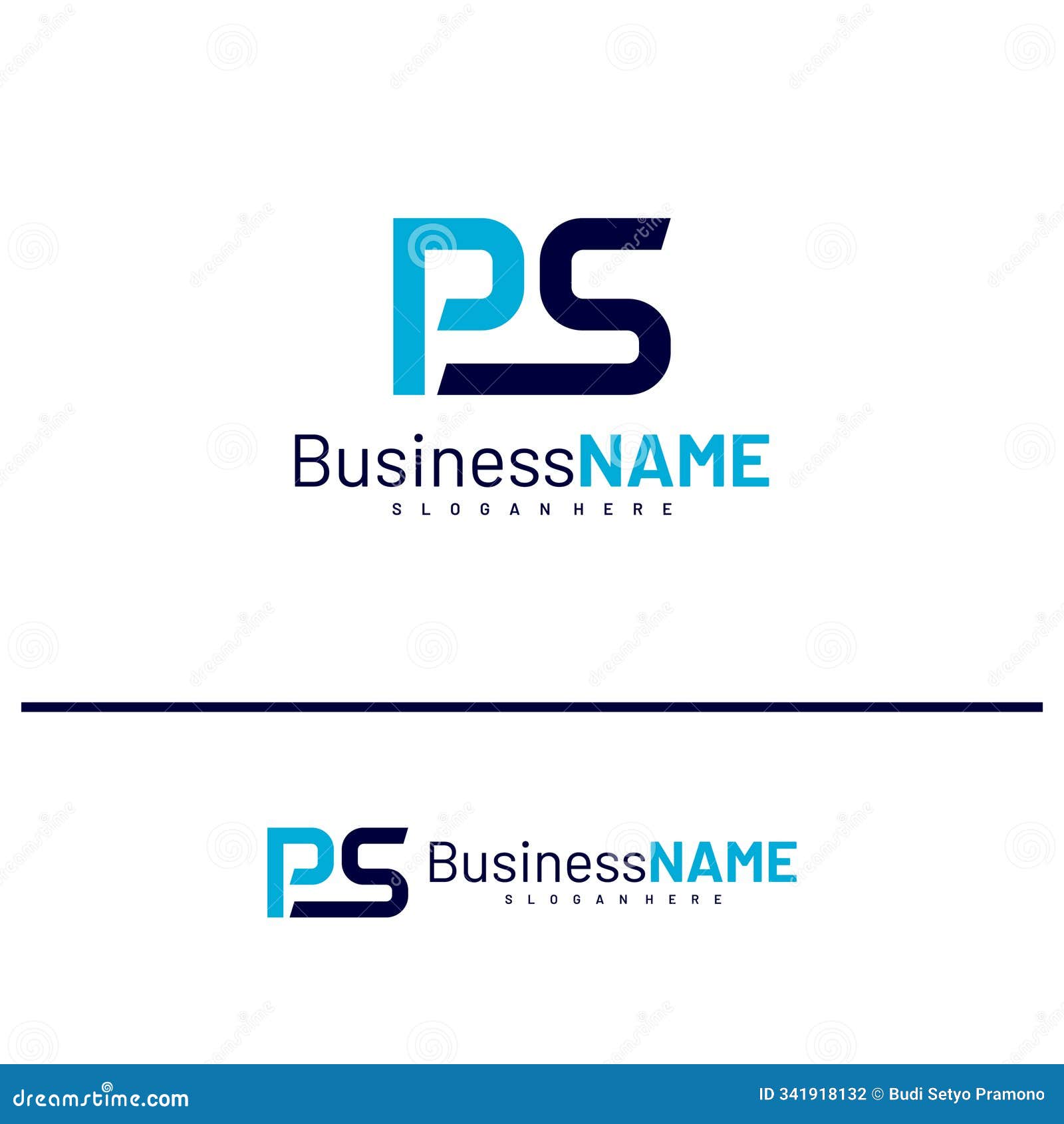 Initial PS Logo Design Vector Illustration, Creative Letter PS Logo ...