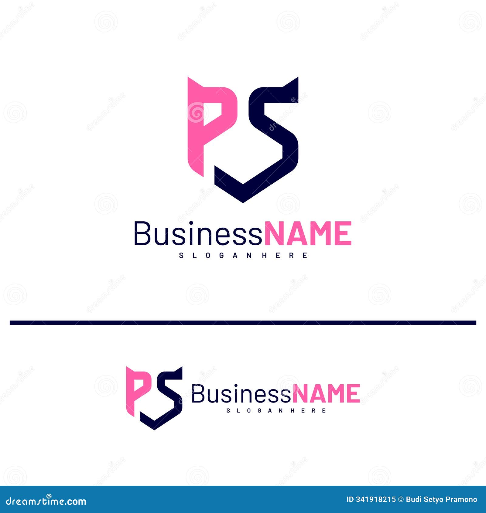 Initial PS Logo Design Vector Illustration, Creative Letter PS Logo ...