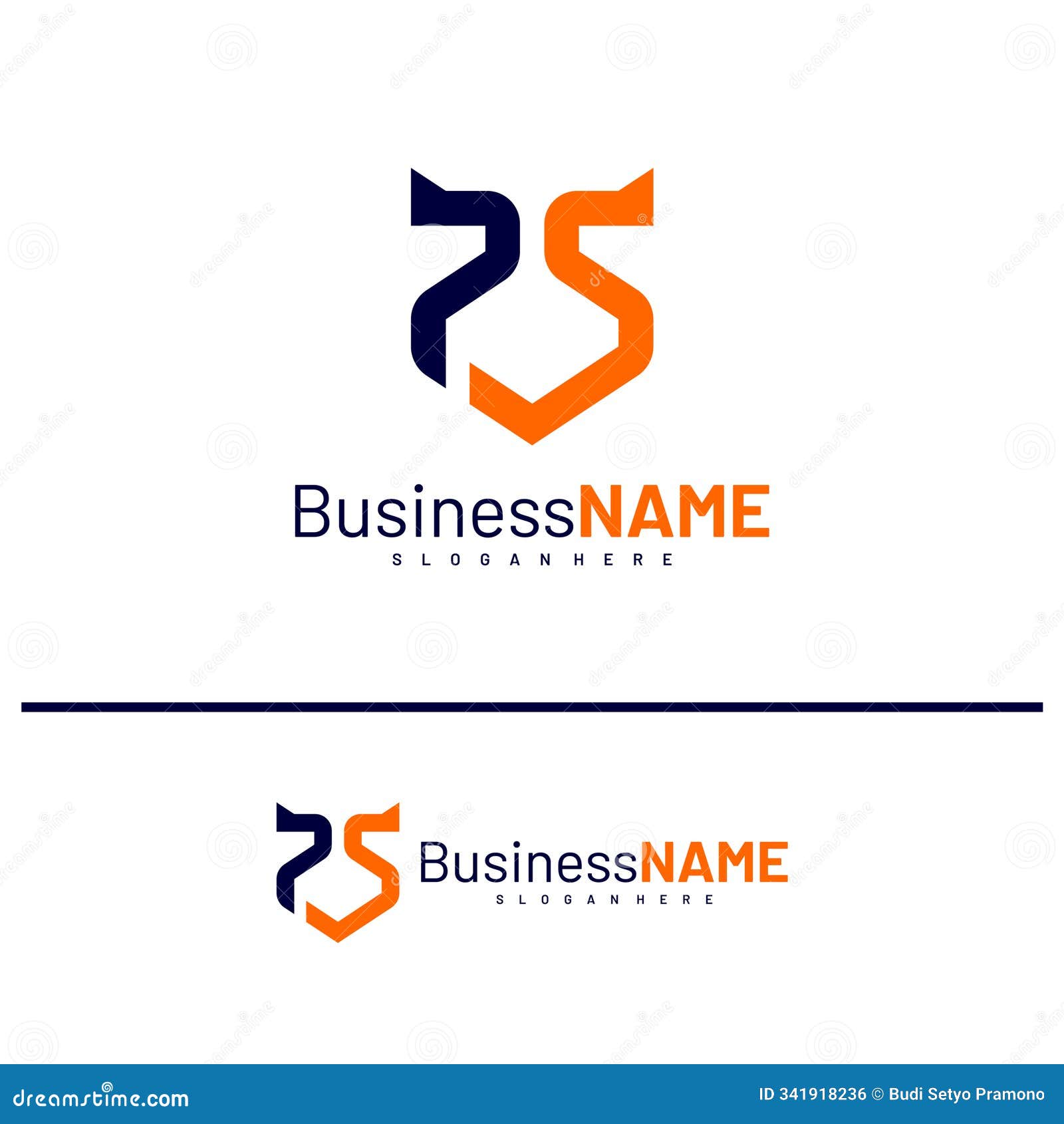 Initial PS Logo Design Vector Illustration, Creative Letter PS Logo ...