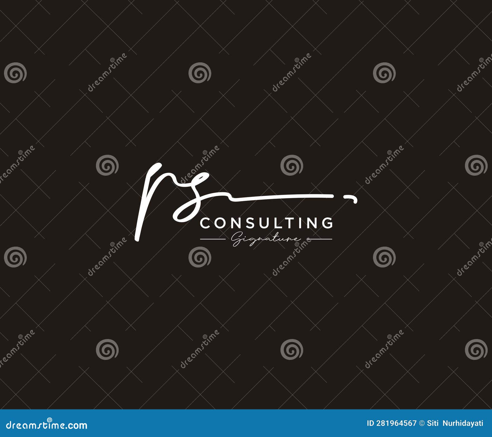 Initial PS Signature Logo Collection Template Vector. Hand Drawn ...