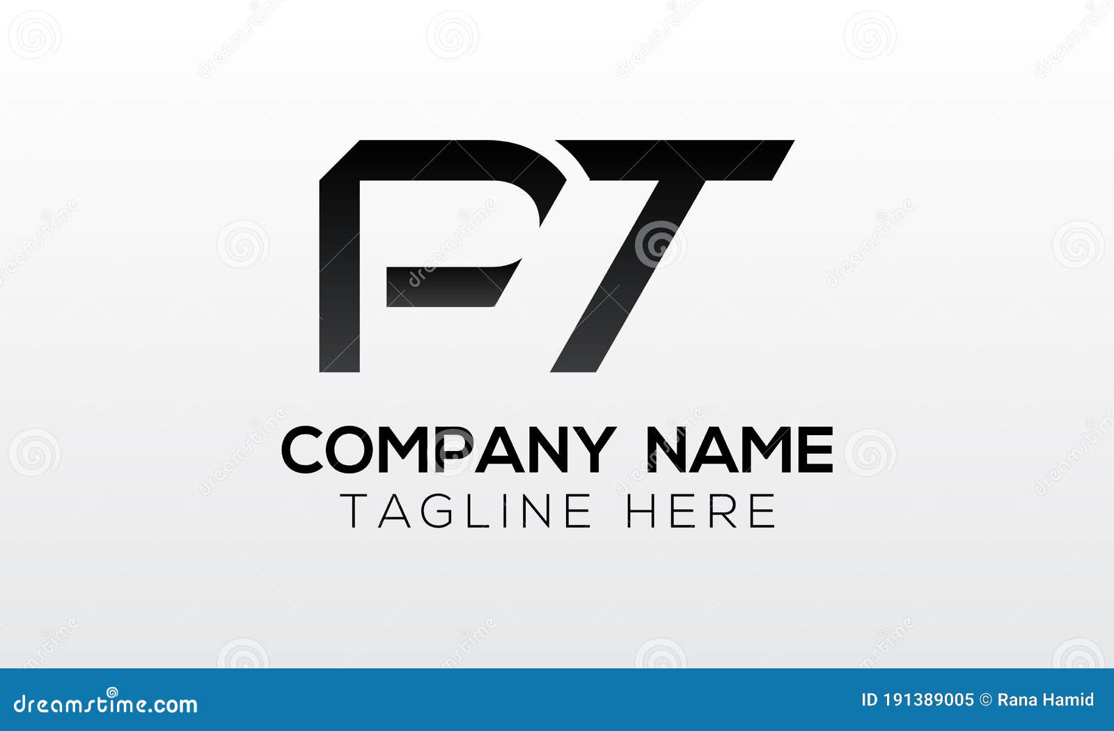 Initial PT Letter Logo with Creative Modern Business Typography Vector ...