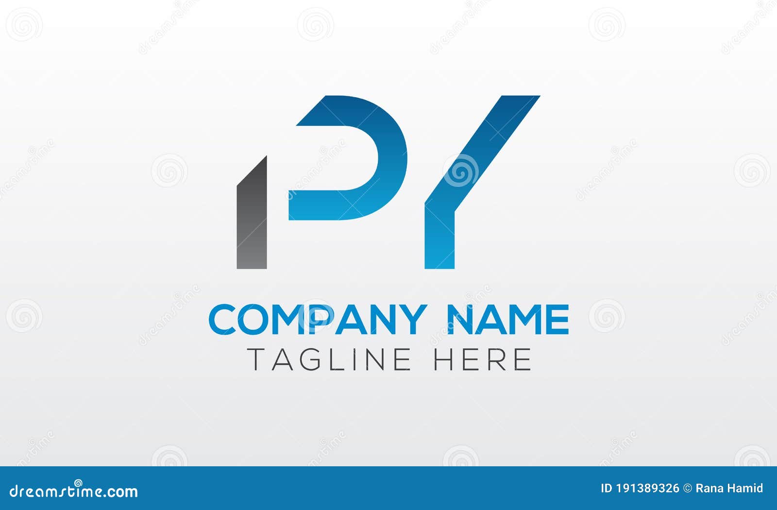 Initial PY Letter Logo with Creative Modern Business Typography Vector ...