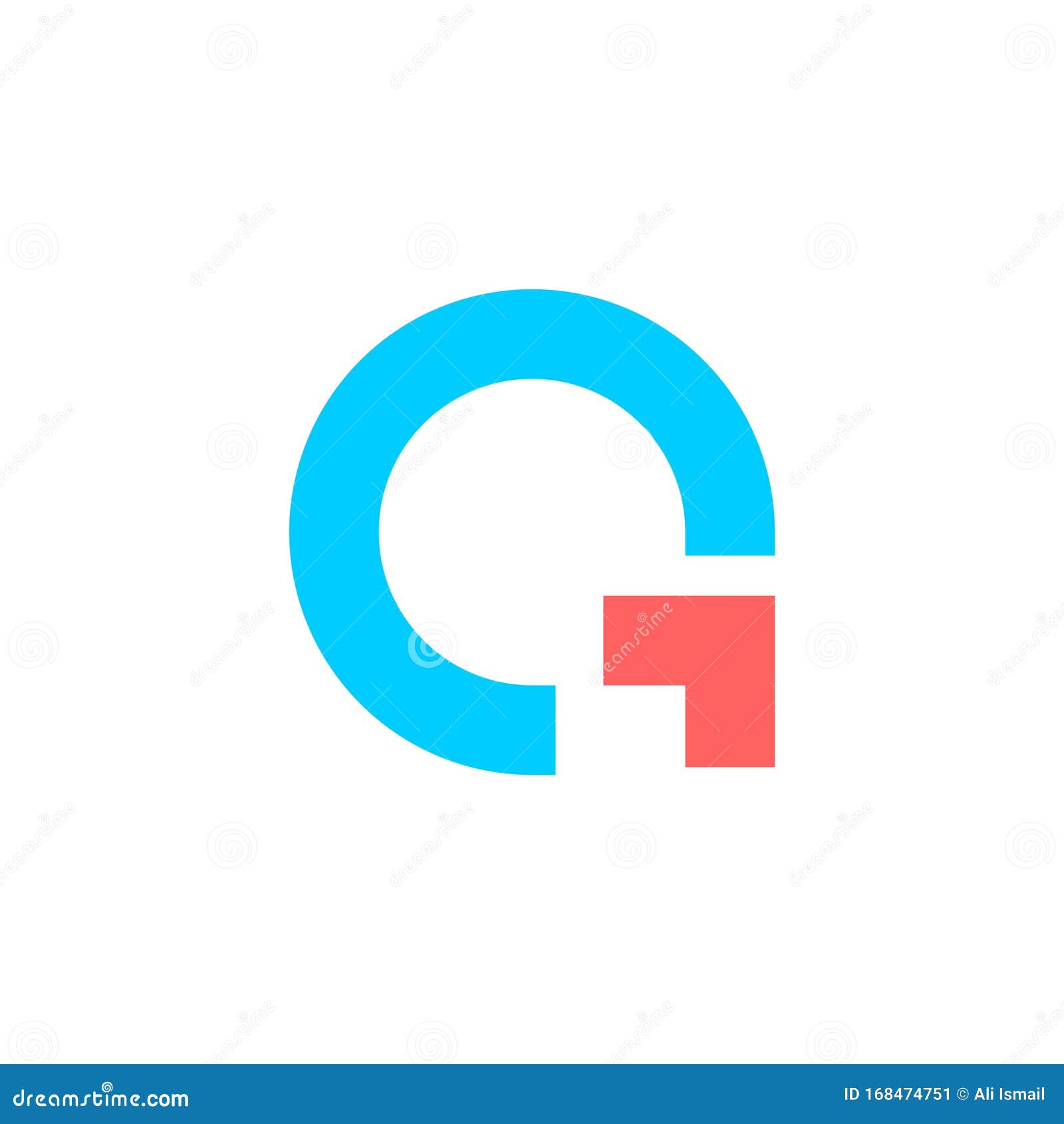 Initial q technology logo stock vector. Illustration of element - 168474751