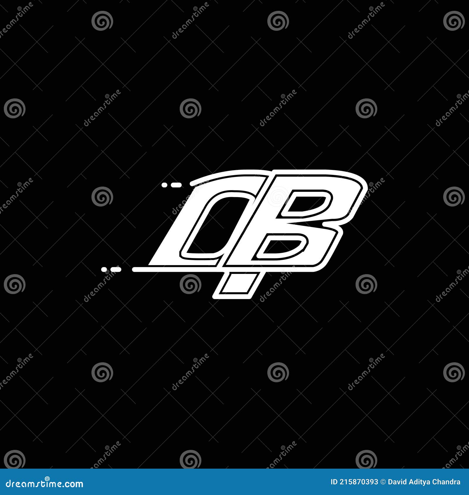 Initial QB Logo Design with Shape Style, Logo Business Branding Stock ...