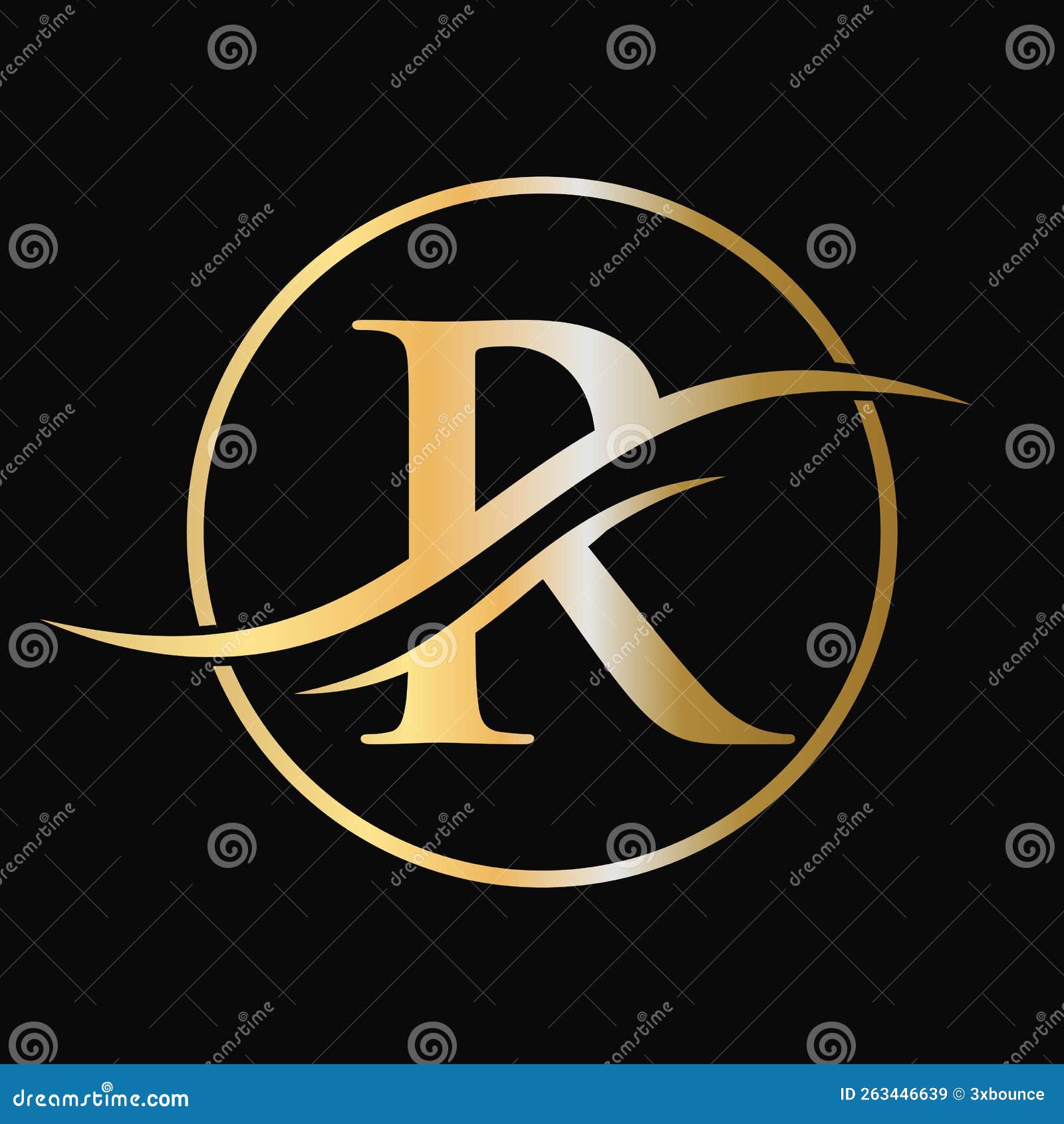 Initial R Letter Logo Creative Modern Typography Vector Template ...