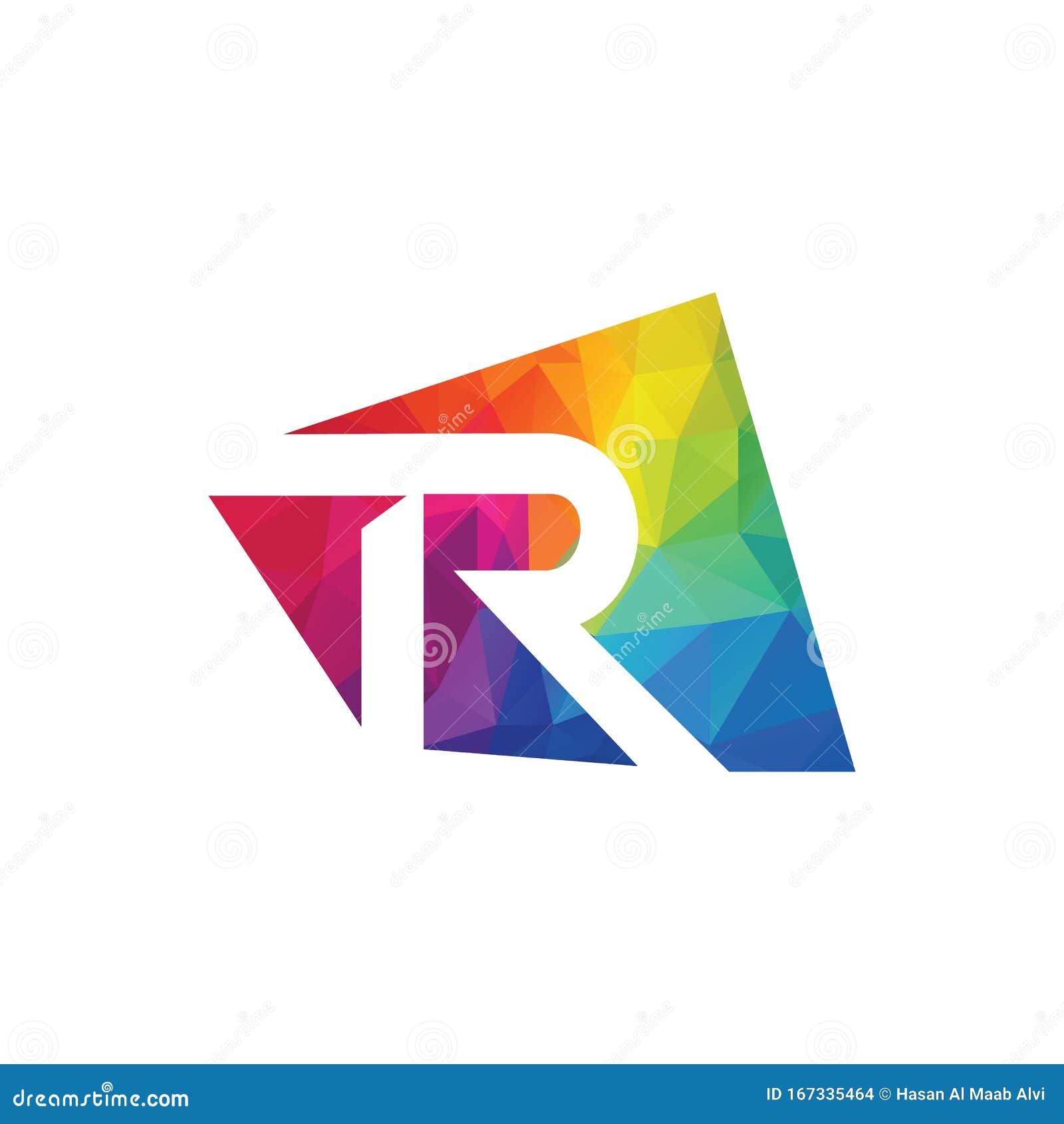 Letter R Vector Logo Design. Stock Vector - Illustration of linked ...