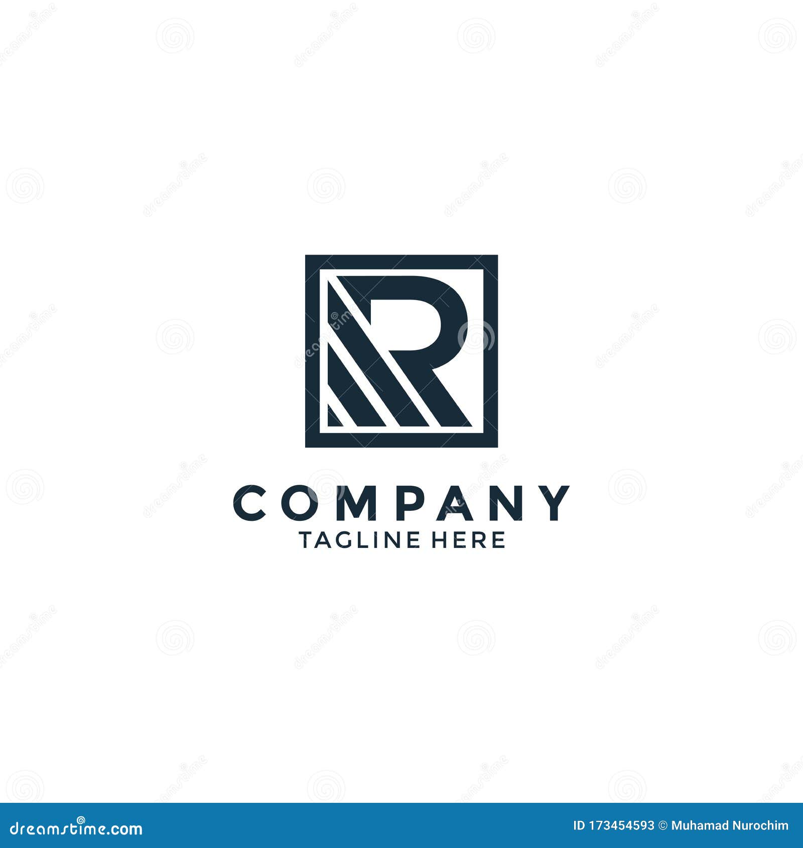 Simple Initial R Logo Design Inspiration Stock Vector - Illustration of ...