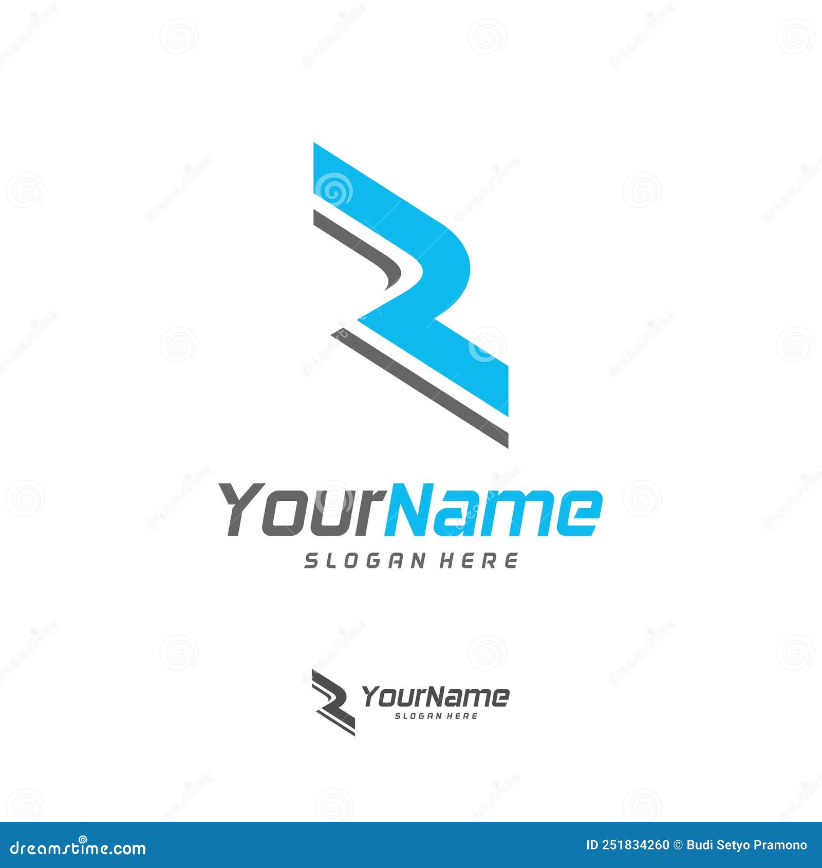 Initial R Logo Design Template. Letter R Logo Concept Vector Stock ...