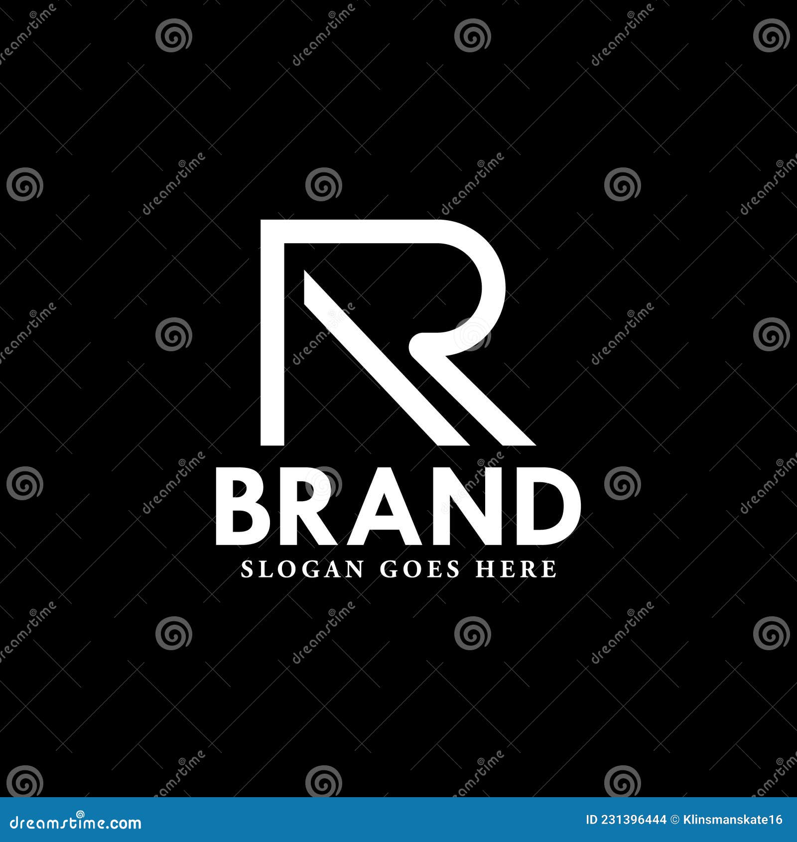 Initial R Logo Design Template Vector Stock Vector - Illustration of ...