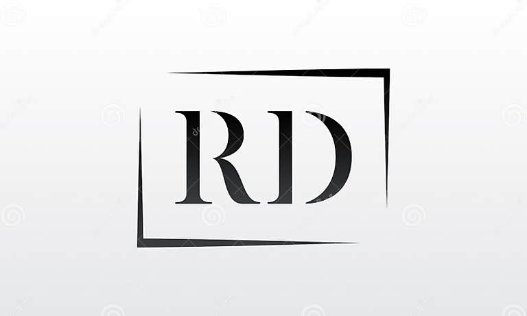 Initial Rd Letter Logo with Creative Modern Business Typography Vector ...