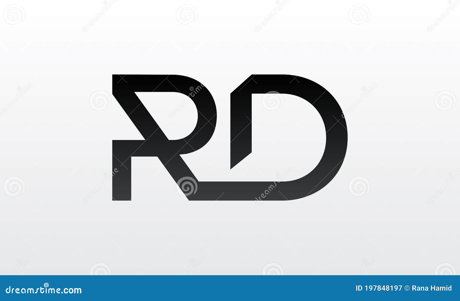 Initial Rd Letter Logo with Creative Modern Business Typography Vector ...