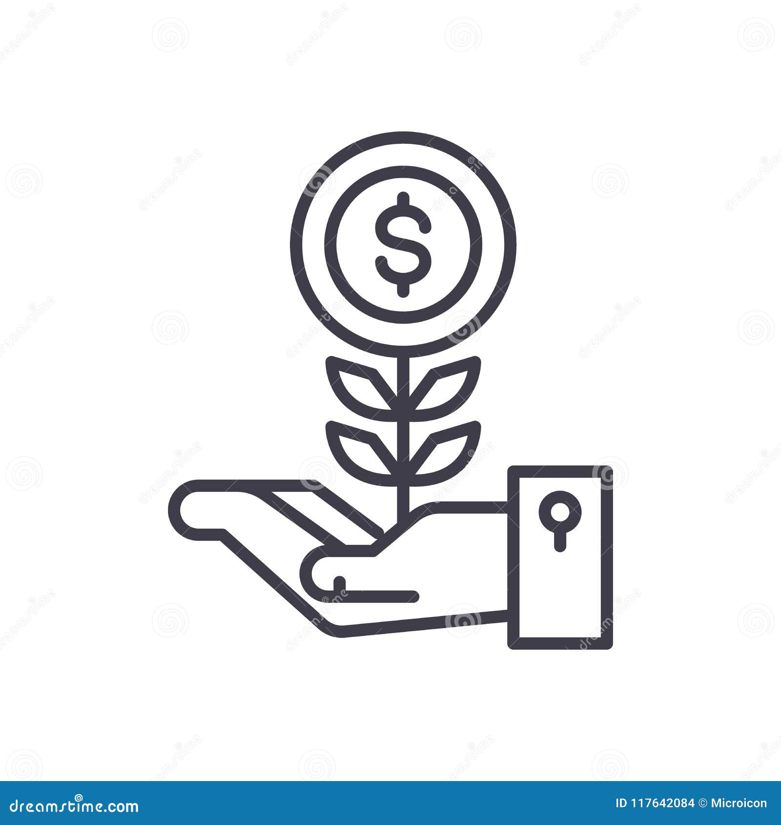 Initial Revenue Black Icon Concept. Initial Revenue Flat Vector Symbol ...