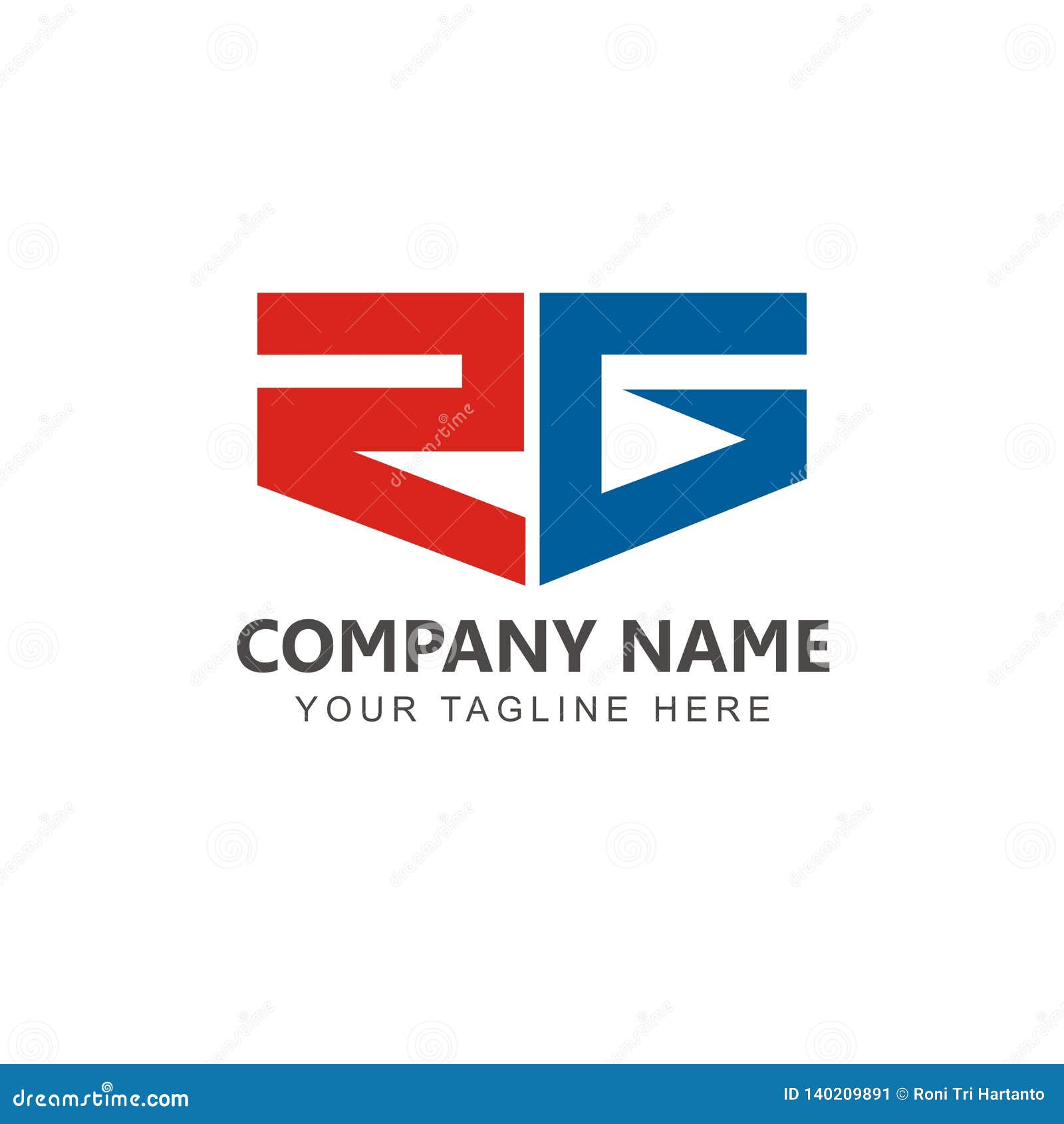 Initial RG Logo Design Inspiration Vector Stock Vector - Illustration ...