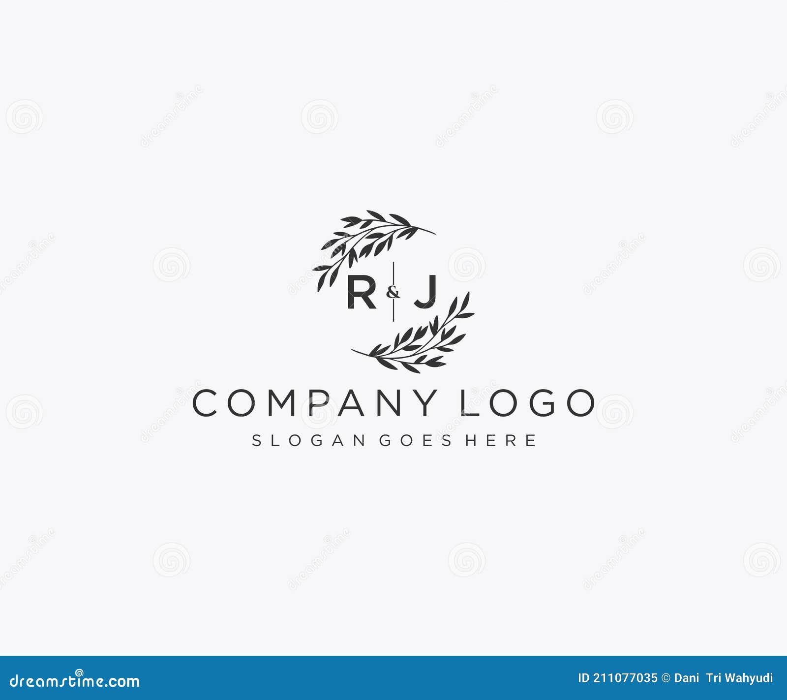 Initial RJ Letters Floral Frames. Monogram Wedding, Wedding Invitation ...