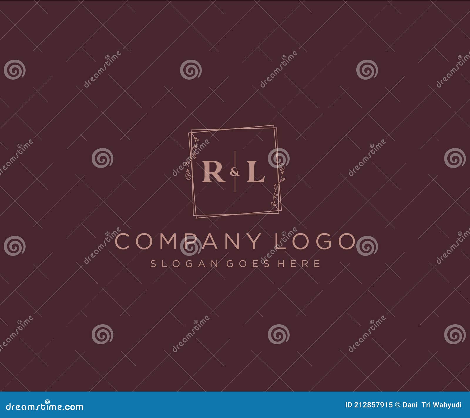 Initial RL Letters Decorative Luxury Wedding Logo Stock Vector ...