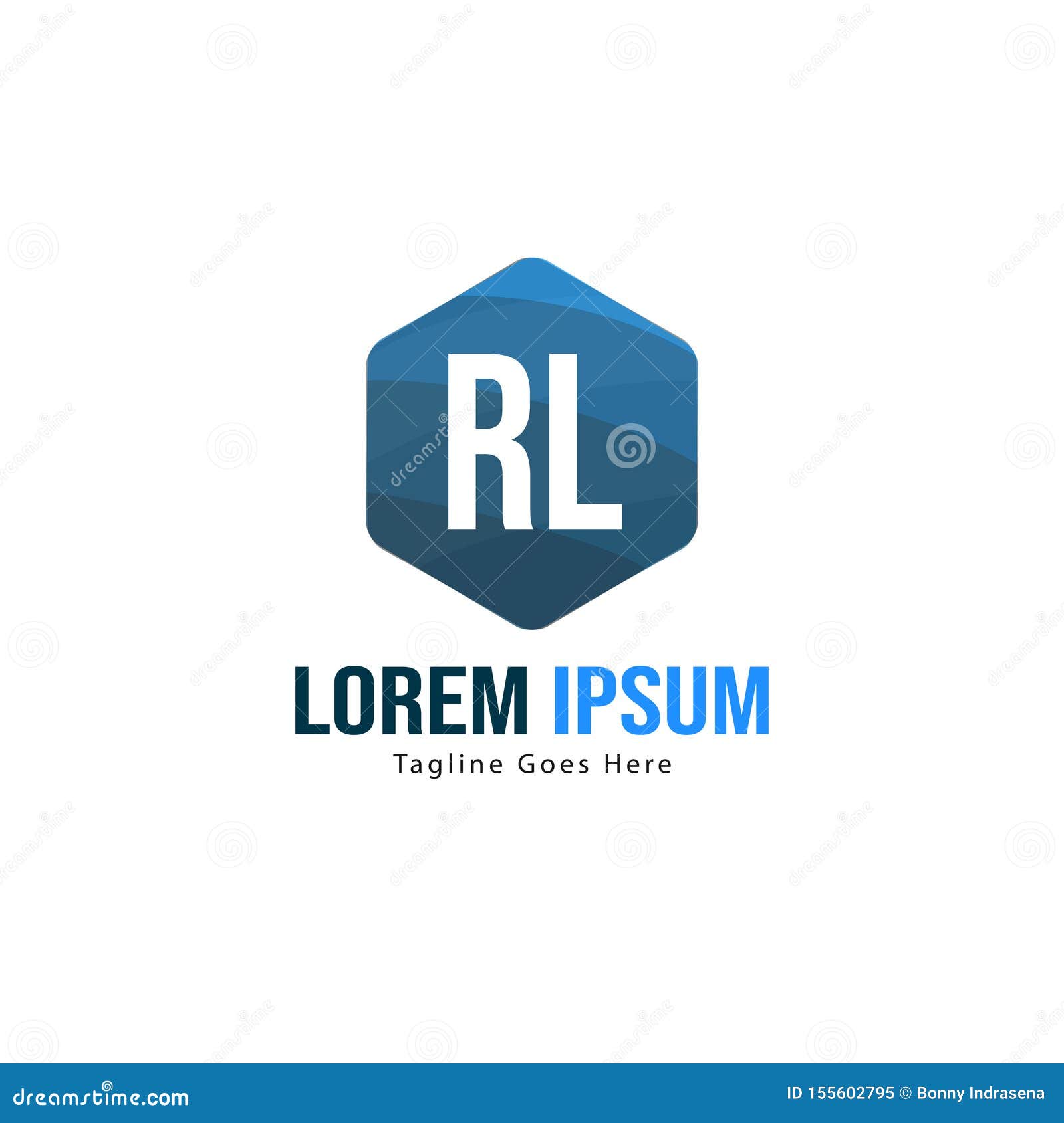Initial RL Logo Template with Modern Frame. Minimalist RL Letter Logo ...