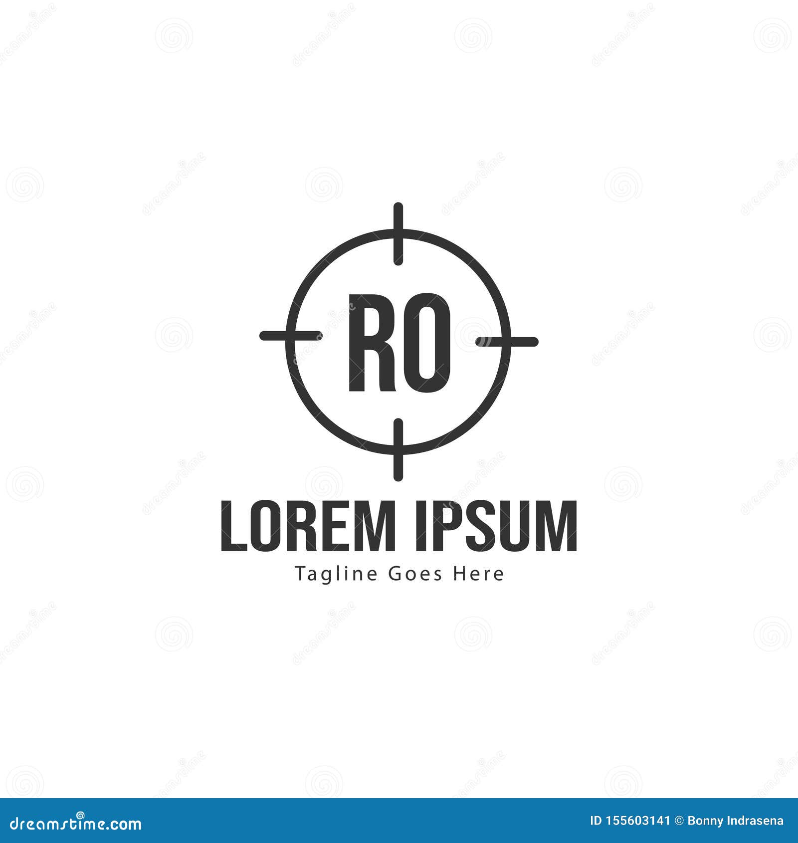 Initial RO Logo Template with Modern Frame. Minimalist RO Letter Logo ...