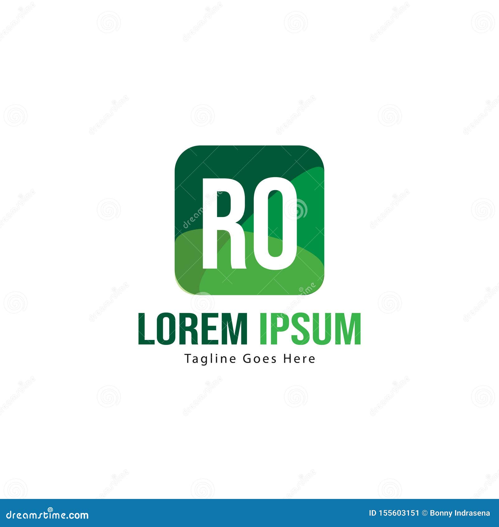 Initial RO Logo Template with Modern Frame. Minimalist RO Letter Logo ...