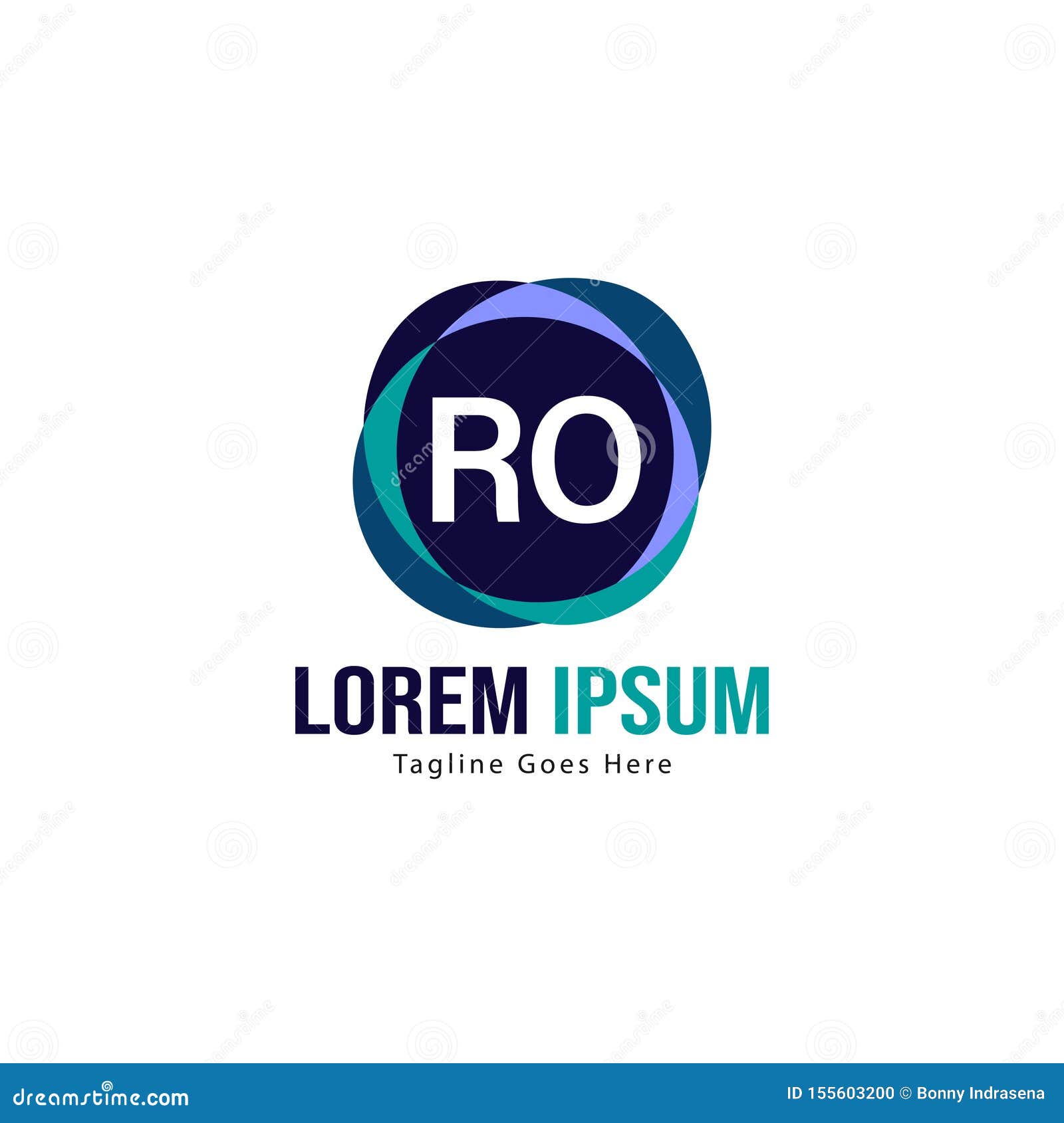 Initial RO Logo Template with Modern Frame. Minimalist RO Letter Logo ...
