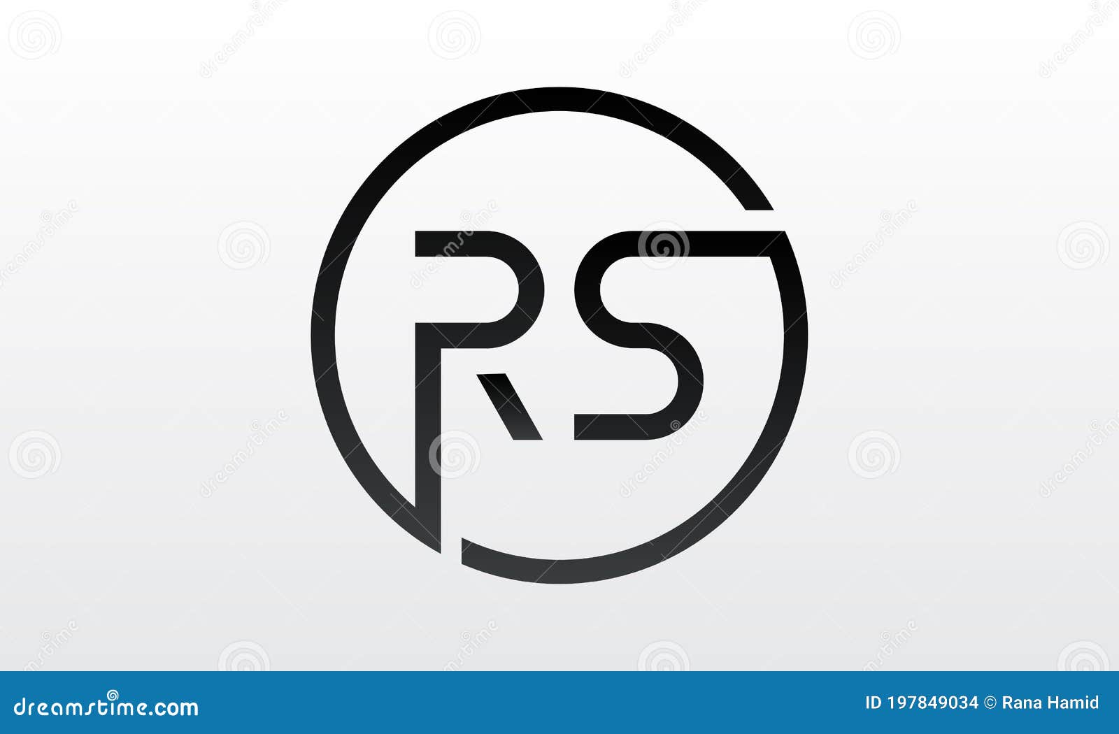 Initial Rs Letter Logo with Creative Modern Business Typography Vector ...