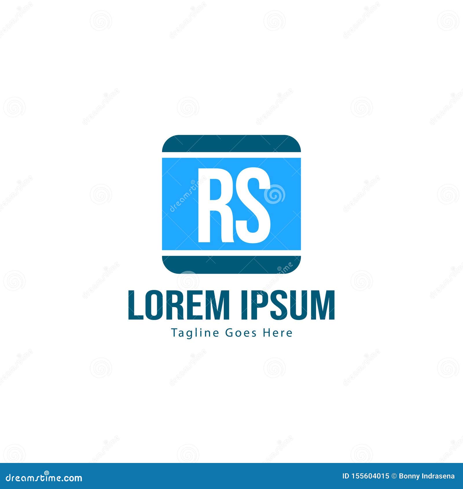 Initial RS Logo Template with Modern Frame. Minimalist RS Letter Logo ...