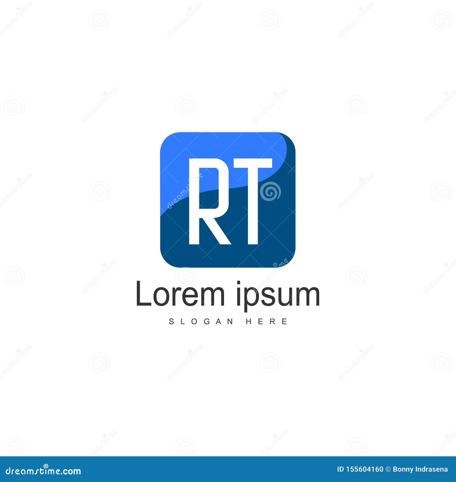 Initial RT Logo Template with Modern Frame. Minimalist RT Letter Logo ...