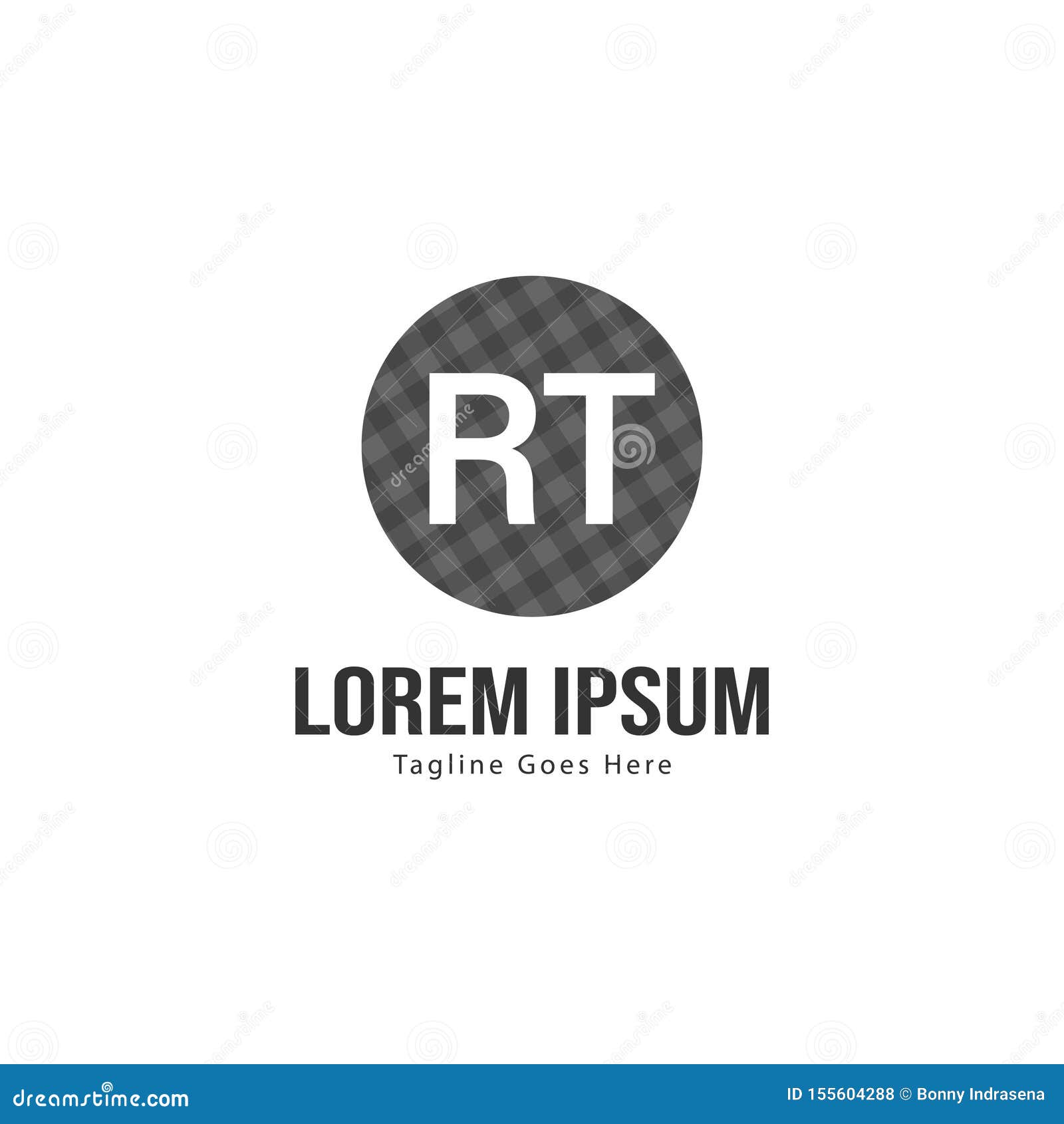 Initial RT Logo Template with Modern Frame. Minimalist RT Letter Logo ...